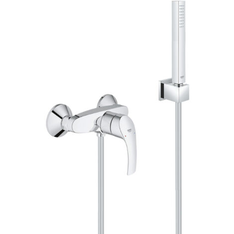 Grohe Duschset Einhebelmischer Eurosmart + Handbrause Stick 1 Strahl ...