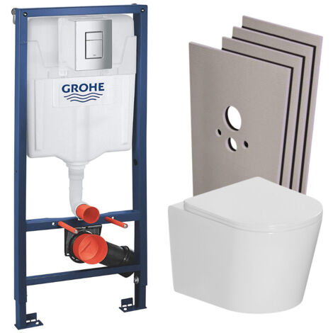 WC-Set Grohe Rapid SL + Ceramia Tornado Rimless WC SoftClose Weiß ...