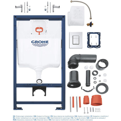 Grohe Rapid SL WC-Set Vorwandelement + Wand-WC spülrandlos Ideal ...