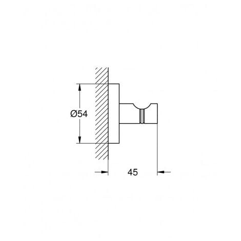 Grohe Essentials Set mit 2 Wandhaken, Hard Graphite Gebürstet (40364AL1 ...