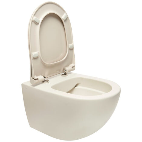 Vitra Sento SmoothFlush Rimless WC + Soft Seat, Taupe matt (7848-020-6147)