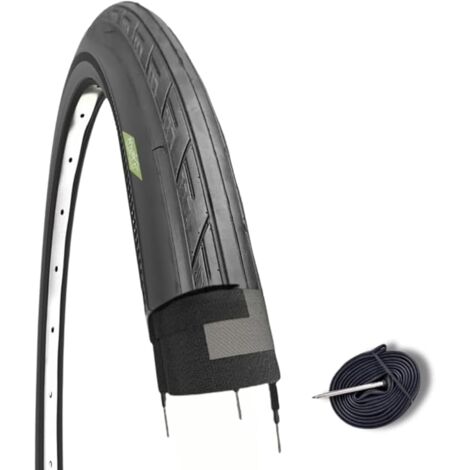 COPERTONCINO 700 X 25C + CAMERA D'ARIA CON VALVOLA FRANCESE 80 mm ...