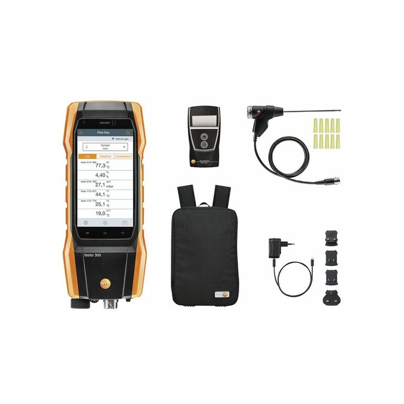 TESTO 300 Initial avec imprimante, connecteur Bluetooth, sac à dos ...