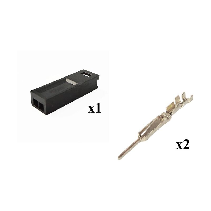 Kit Connettore Modu 2 Maschio 2 Vie