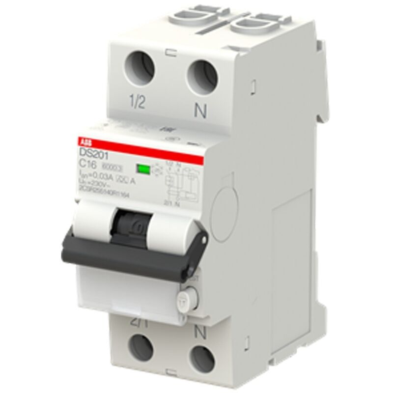 Interruttore Magnetotermico Differenziale DS201 C16 A30 1P+N (DS1C16A30)