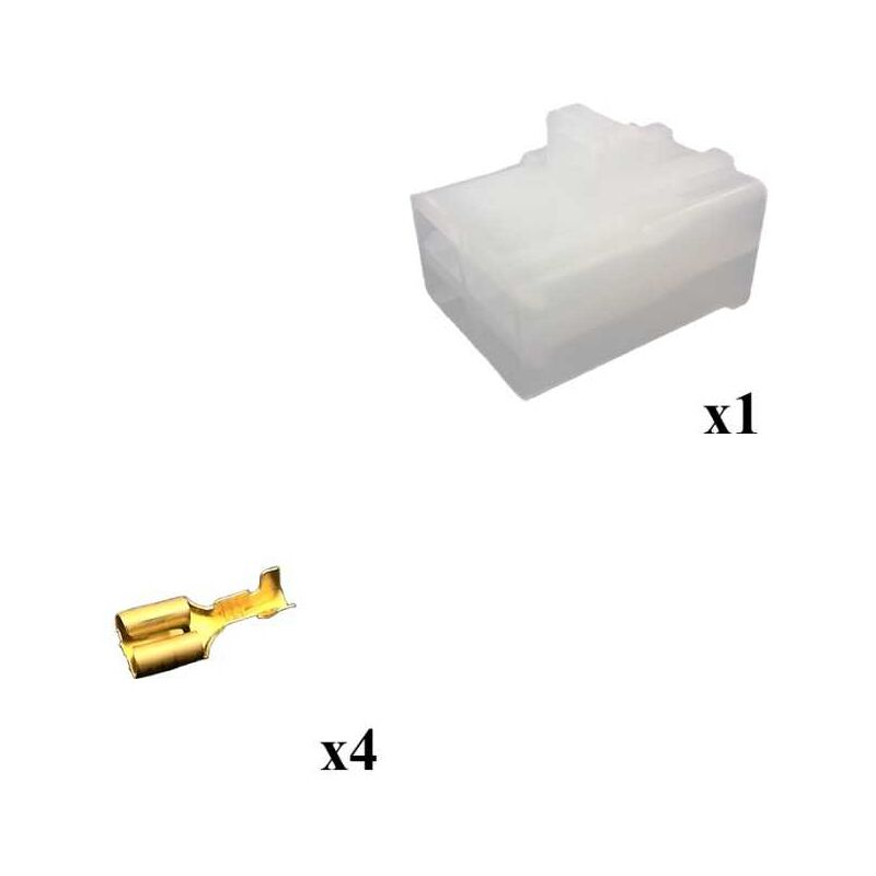 Kit Connettore Series 250 Faston 6 Maschio 4 Vie