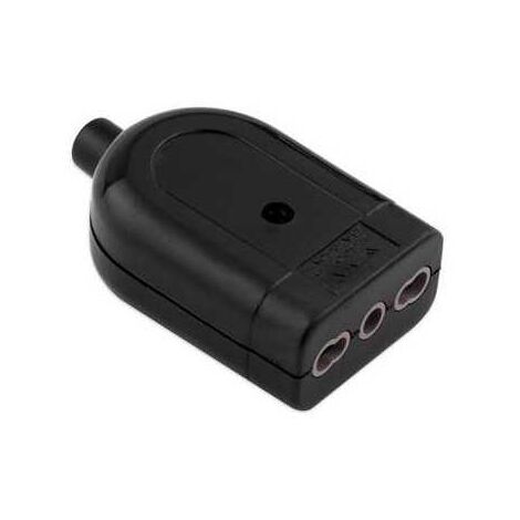 Presa Italiana 2P+T 16A Bipasso P17/11 Nera