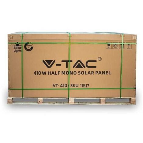 V-Tac 1kW Pannelli Solari Fotovoltaici Slim 410W 108 Celle IP68