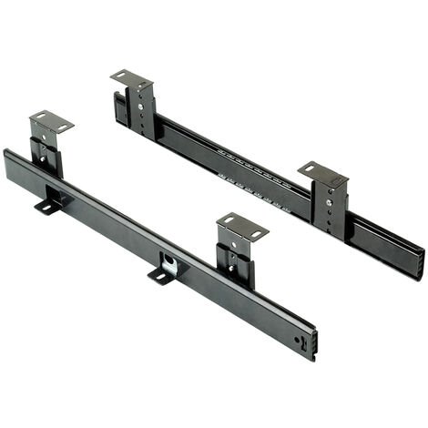 Runner Keyboard Shelf Adjustable Under desk computer slides - Black