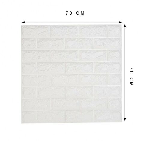 965423 Papier peint souple briques en PE fleurs rouges 3D amortit sons ...