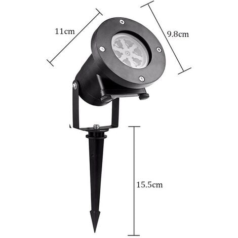 560897 Projecteur laser LED lumineux effet ROUGE ET VERT extérieur IP65 6W