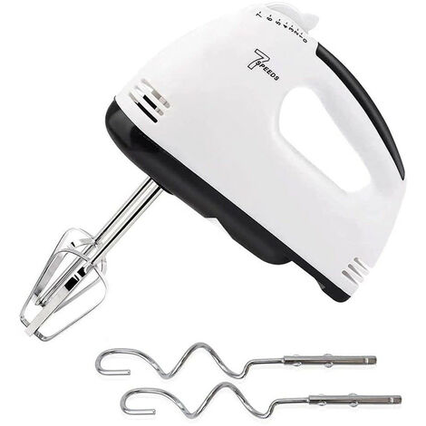Batteur à main électrique professionnel 7 vitesses 260W Double fouet en ...