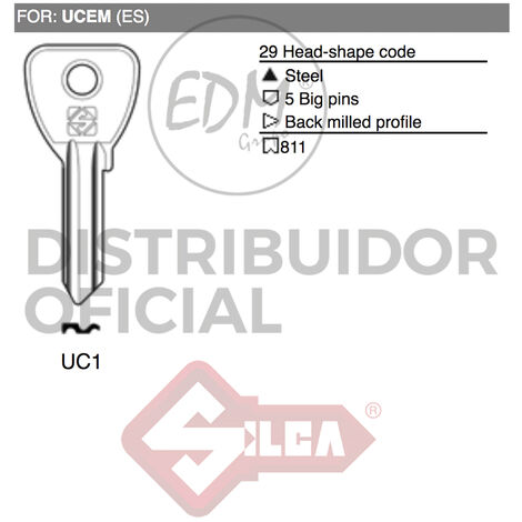 E3/12331 CLÉ ACIER UC1 UNIVERSAL