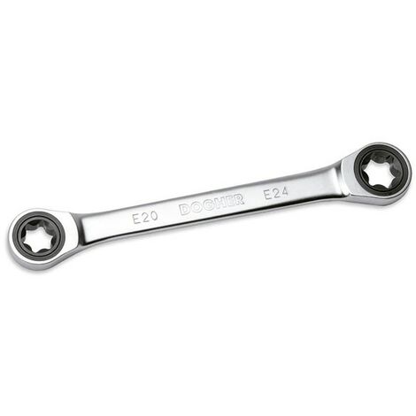 Clé étoile à cliquet plate E6-E8 DOGHER 474-E6-E8