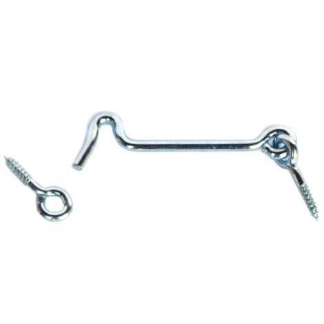 E3/85565 CROCHET DE CONTREVENT À DOUBLE FEMELLE 75MM ZINC