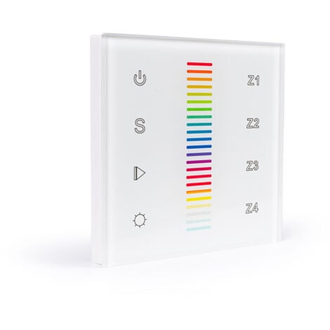Panel De Control Táctil "Sunricher" - 4 Zonas - RGB - Perfect RF
