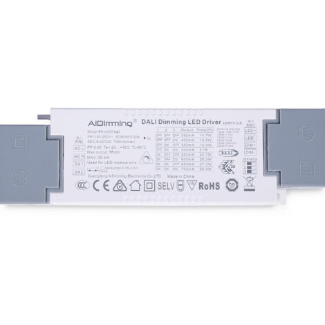 Driver Regulable DALI + 1/0-10V + PUSH - 9-42V DC