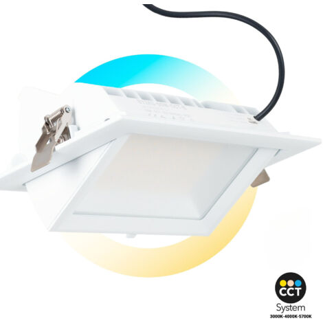 Downlight LED Rectangular Orientable CCT 60W - Blanco - 100°