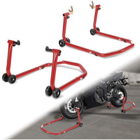 VINGO Montageständer 2er Set hinten/vorn Motorrad Montageständer ...
