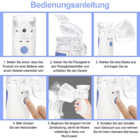 VINGO inhalator, tragbare Inhalator Mesh Zerstäuber Maschine für ...