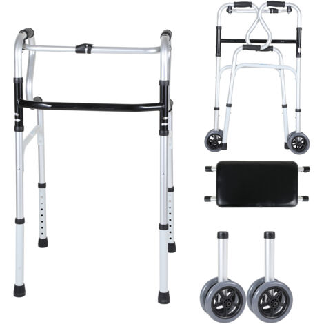 VINGO Rollator faltbar und leicht, Gehhilfe mit Sitz, Laufhilfe ...