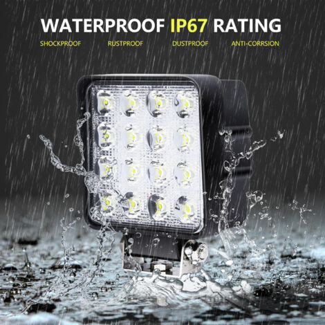 VINGO LED Arbeitsscheinwerfer 12v 4x 48W Scheinwerfer Traktor, Auto ...