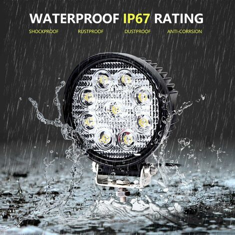 VINGO 10x 27W LED Arbeitsscheinwerfer 12V 24V Scheinwerfer Rückfahrscheinwerfer Traktor LED ...
