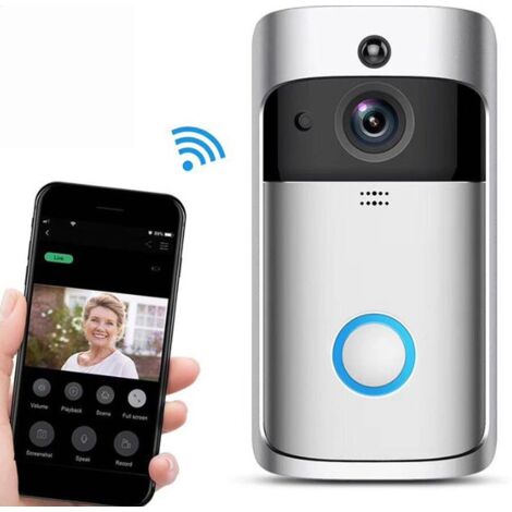 Home Smart wifi Campanello visivo V5 Campanello visivo senza fili ...