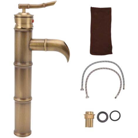 Rubinetto antico tutto in rame 3 sezioni rubinetto per lavabo monoforo ...