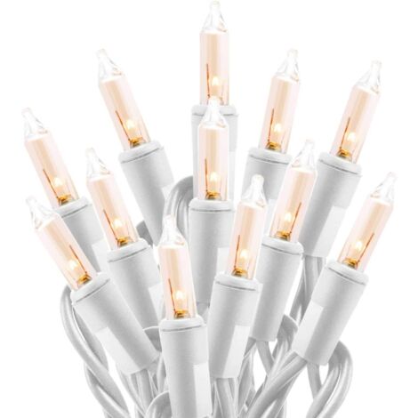 10 m 100 luci Stringa di luci a LED plug-in Batteria a 8 funzioni ...