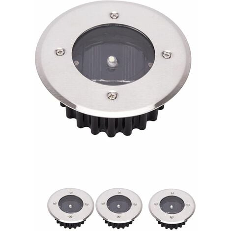 Luce solare a LED da terra, confezione da 10, luce esterna, lampione ...