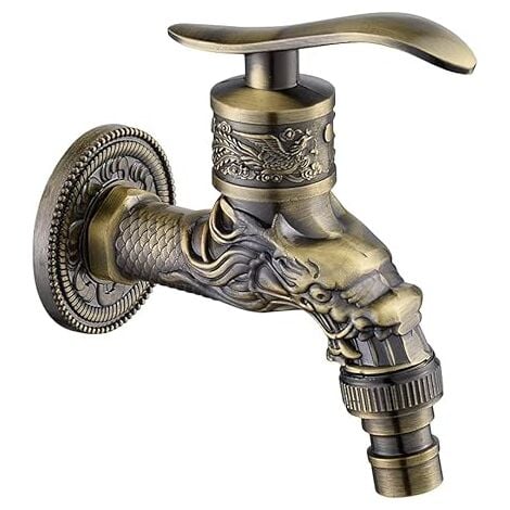 Rubinetto in ottone antico, rubinetto per lavabo in ottone, rubinetto ...