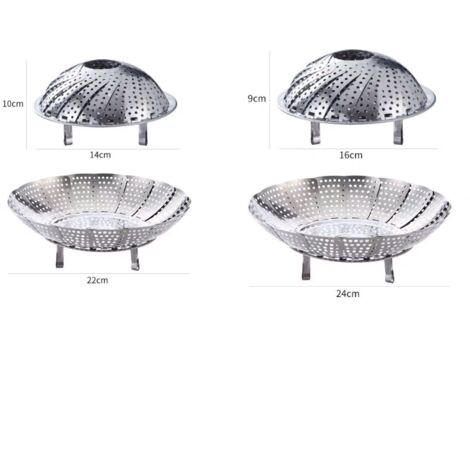 cestelli per cottura a vapore in acciaio inox 304, cestelli per cottura ...