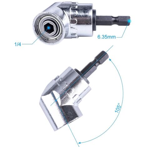 105 Set di cacciaviti ad angolo, adattatore per portapresa Punte ...