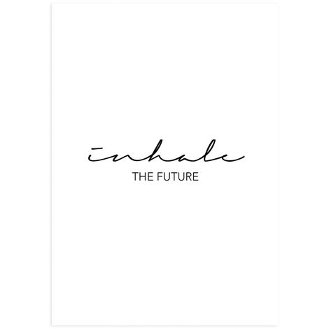 Poster Inhale Sans cadre -A4