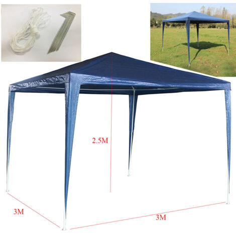 3x3m Gazebo Outdoor Marquee Tent Awning Canopy with 4 Removable Sides ...