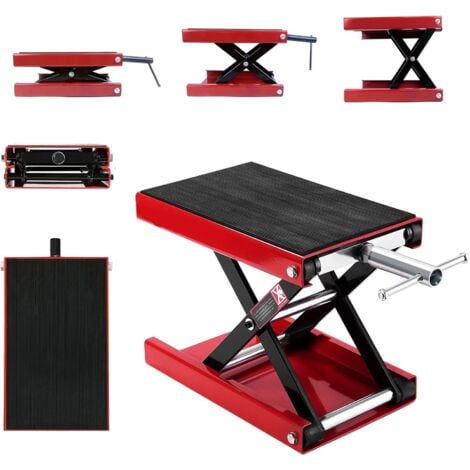 Motorbike Lift Lever, 500KG Motorcycle Lifting Stand Scissor Lifter ...