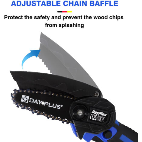 Brushless Mini Chainsaw, 4-Inch Cordless Electric Chain Saw with 2X ...