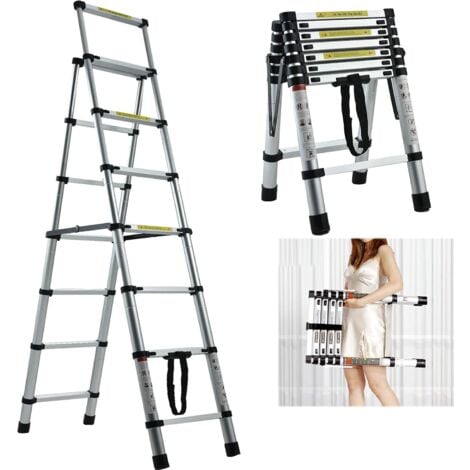 Multi Purpose Ladder 6+7 Steps A Frame 2M+2.3M Ladder Folding Step ...
