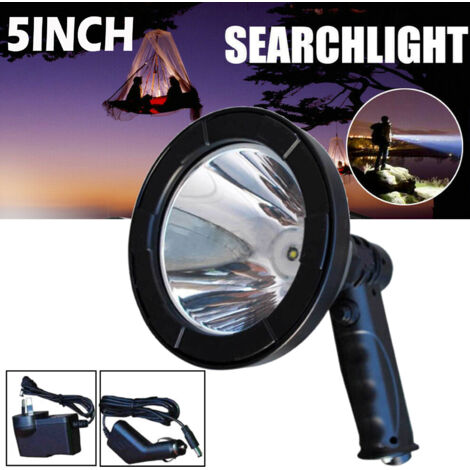 LED Handheld Spotlight Rechargeable Camping Hunting Torch Lamp ...