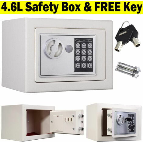 DIGITAL SECURE SAFE BOX ELECTRONIC HIGH SECURITY HOME OFFICE MONEY ...