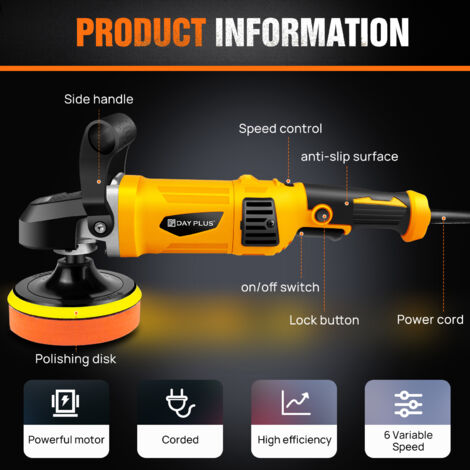 Electric Rotary Rotary Car Polisher Buffer Orbital Polishing Machine ...
