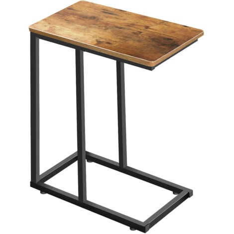 C Shaped Bedside Sofa Side End Table Coffee Living Room Laptop Desk Furniture