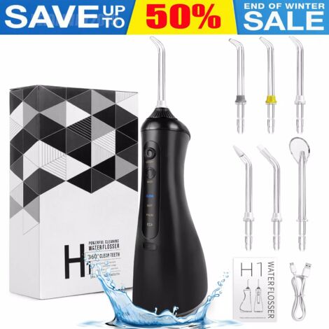 Cordless Oral Irrigator Water Jet Dental Teeth Flosser Tooth Cleaner 6x ...