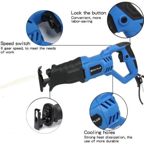 Powerful Reciprocating Saw 900W 240V Variable Speed Electric Corded ...