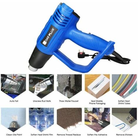 Heat Gun, Professional 2000W Hot Air Gun Kit with 3 Nozzles, 2 Speed ...