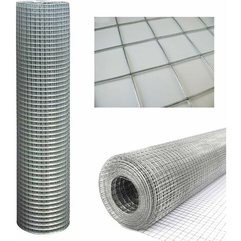 Welded Wire Netting Mesh 1x1 Square Galvanised Fence, Wire Mesh Rolls ...