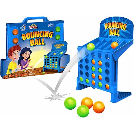 Classic Board Games 4 Shots Game Bouncing ball, 4 in A Row Line Bounce ...