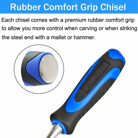 Chisel Sets, Heat-Treated Cr-V Blades with 6pc Wood Chisel & Honing ...