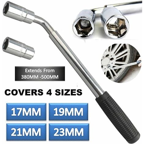 Extendable Wheel Torque Wrenches for Car Van - 17mm / 19mm / 21mm ...
